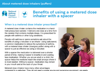 Category - Fact sheets - National Asthma Council Australia